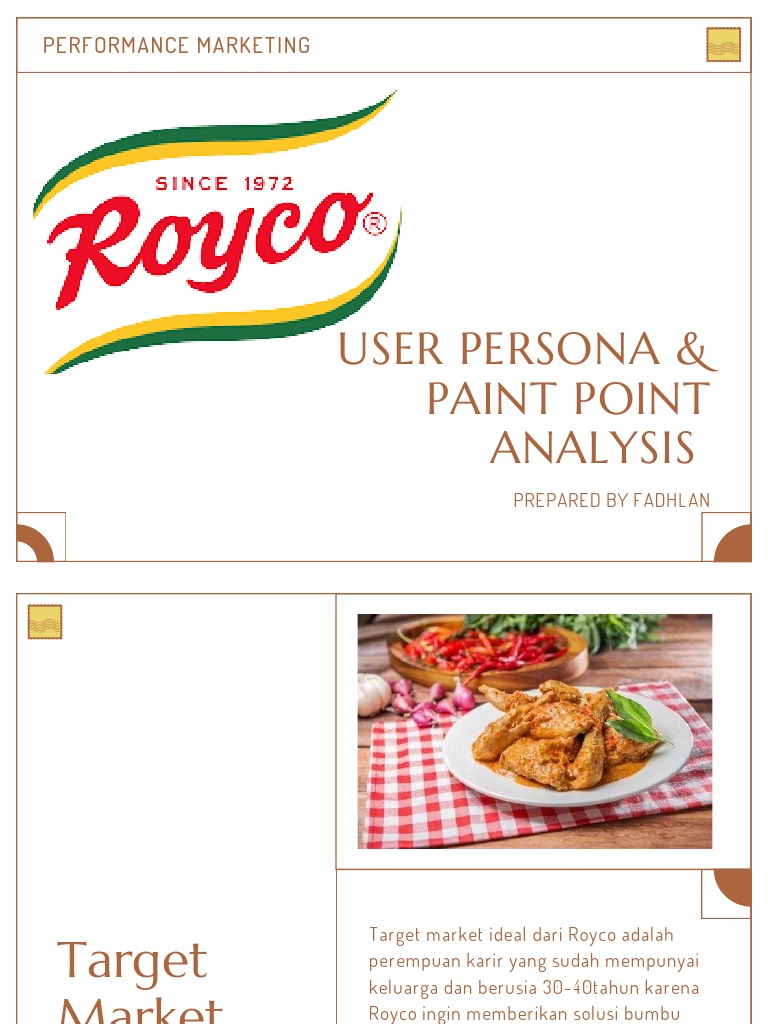 User Persona & Pain Point | PDF | Marketing | Business Economics