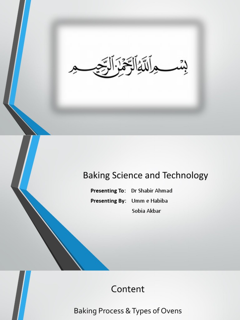 7 - Baking Process & Ovens Final | PDF | Baking | Starch