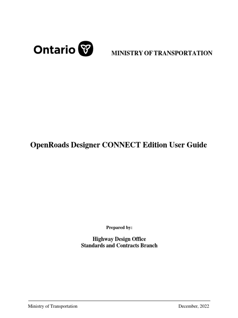 MTO OpenRoads Designer CONNECT Edition User Guide | PDF | Computer File ... MTO OpenRoads Designer CONNECT Edition User Guide | PDF | Computer File ...