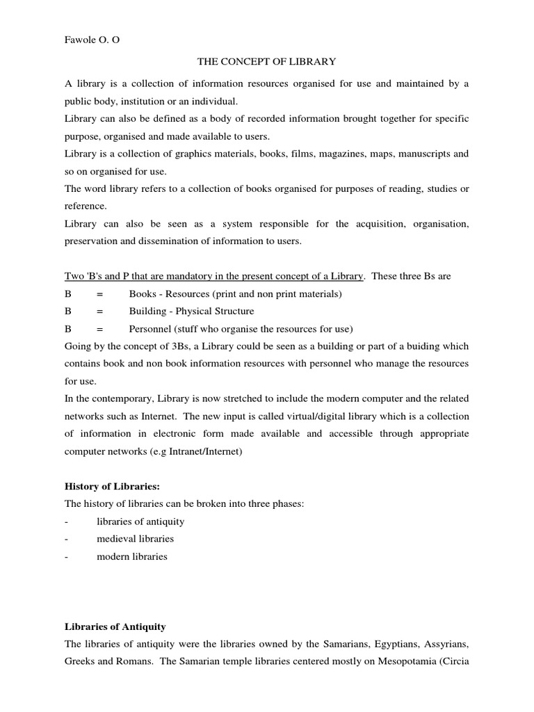 Ges 107 Note 2022 | PDF | Learning | Libraries