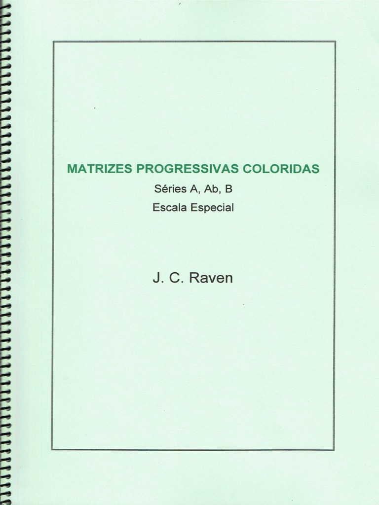 Matrizes Coloridas Progressivas de Raven | PDF