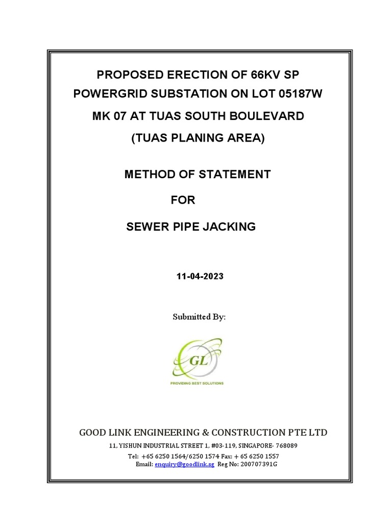 GL - MSRA & SWP - Pipe Jacking - Rev01 | PDF | Personal Protective ...
