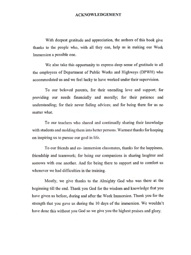 Immersion Portfolio Sample | PDF