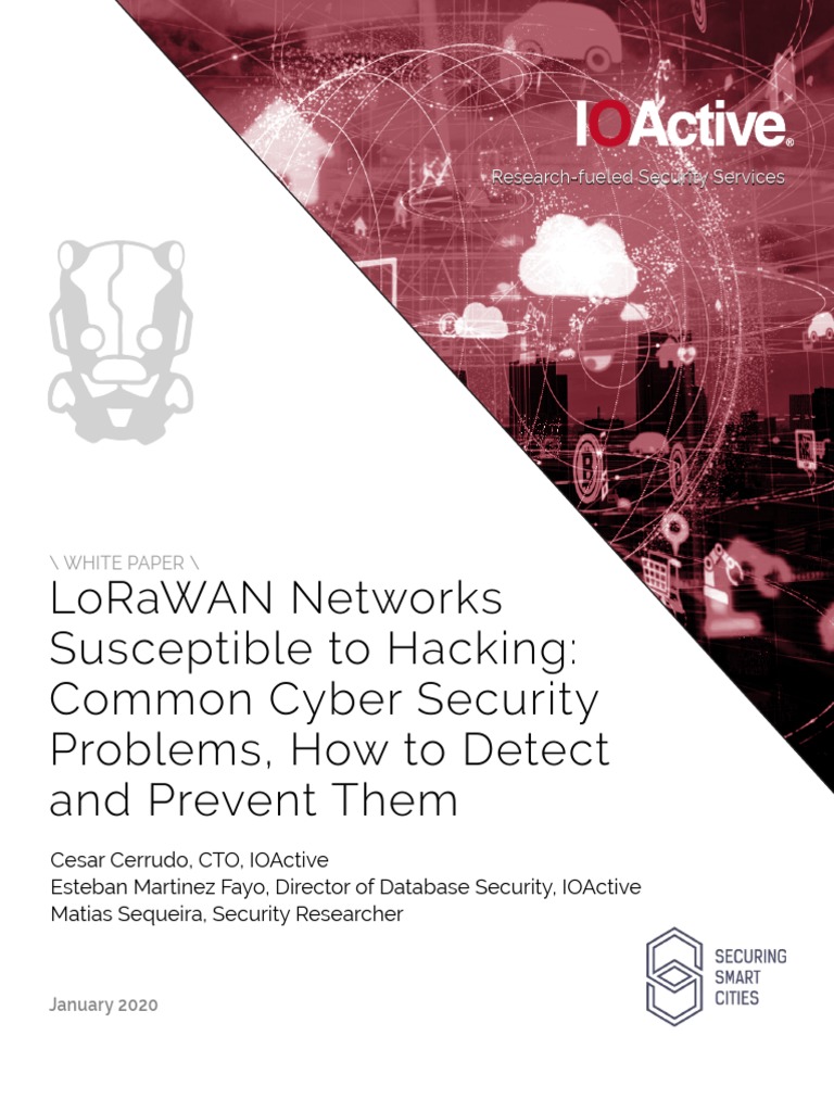 LoRaWAN Networks Susceptible To Hacking | PDF | Computer Security | Security