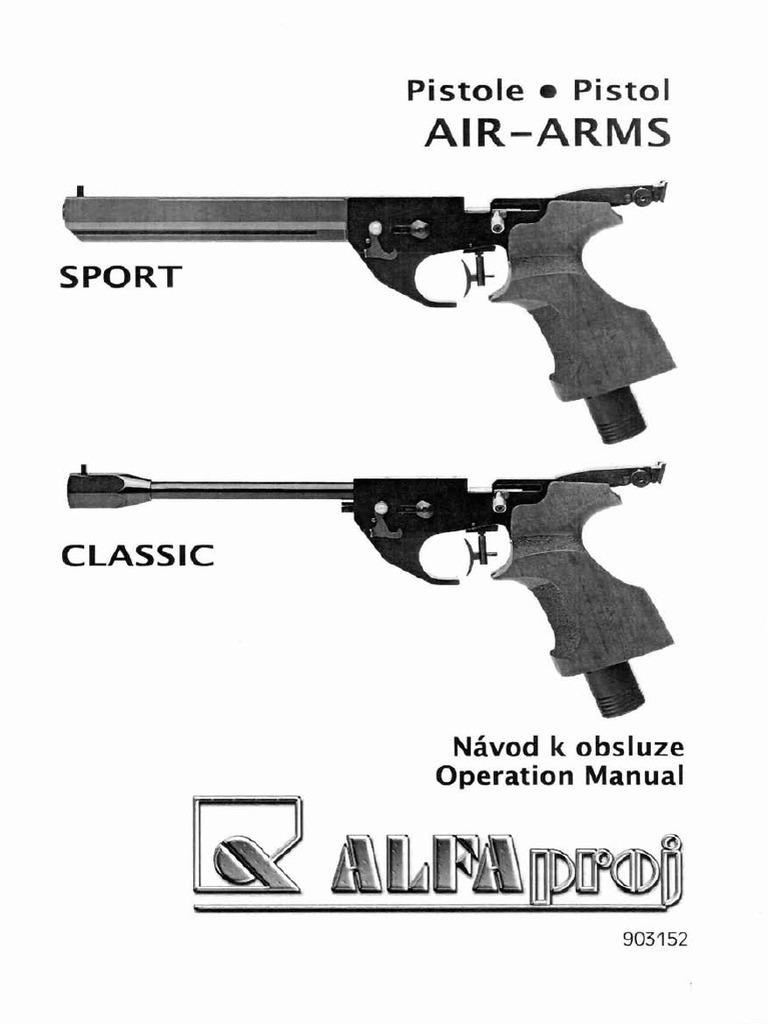 Alfa Proj Competition PCP Pistol Owners Manual | PDF