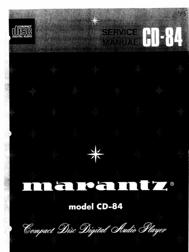 Marantz CD84 | PDF