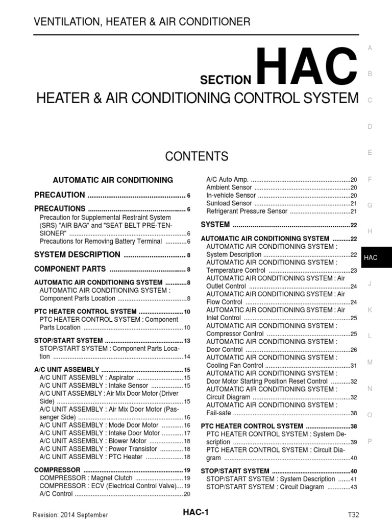Heater & Air Conditioning Control System: Section | Download Free PDF ...