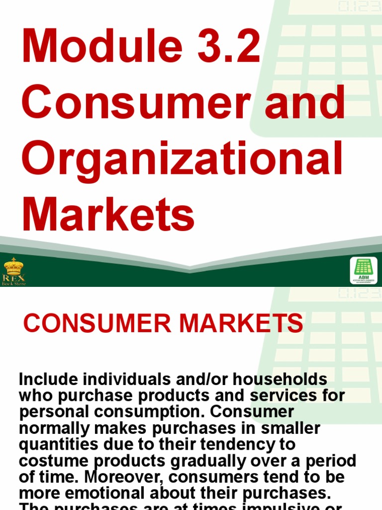 Consumer and Organizational Markets Guide | PDF | Consumer Behaviour ...