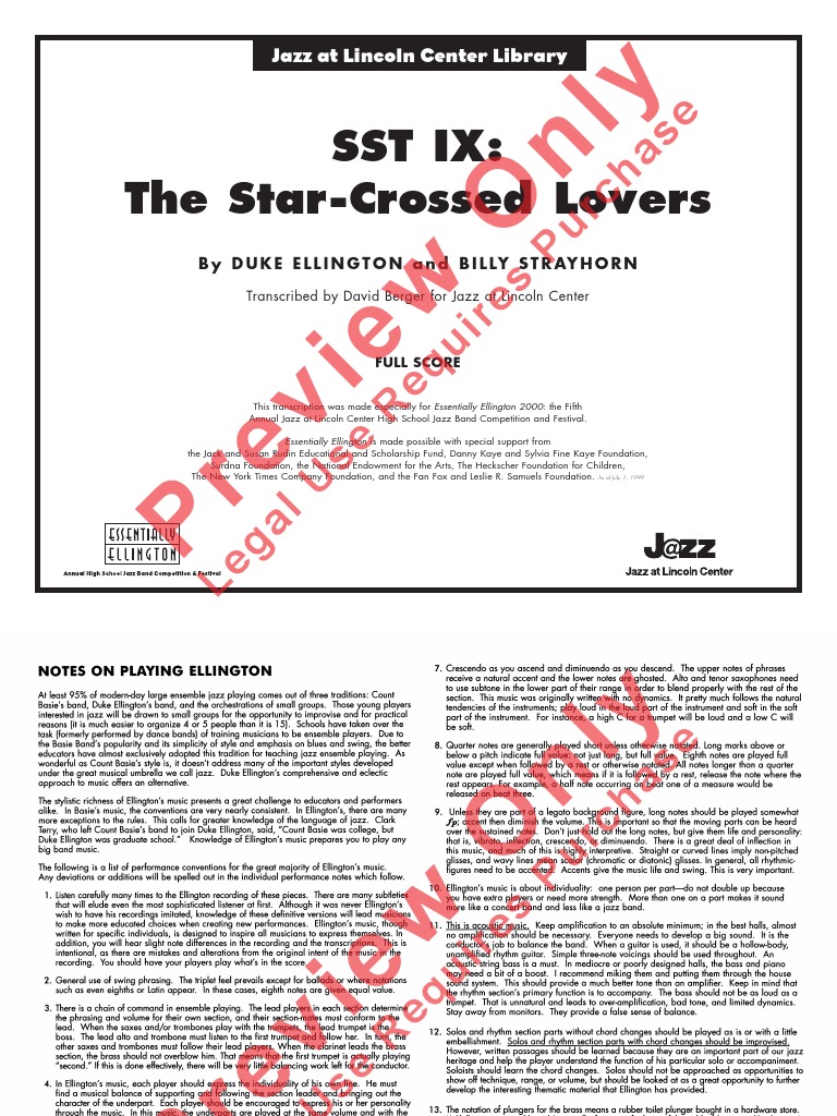 The Star Crossed Lovers | PDF | Jazz