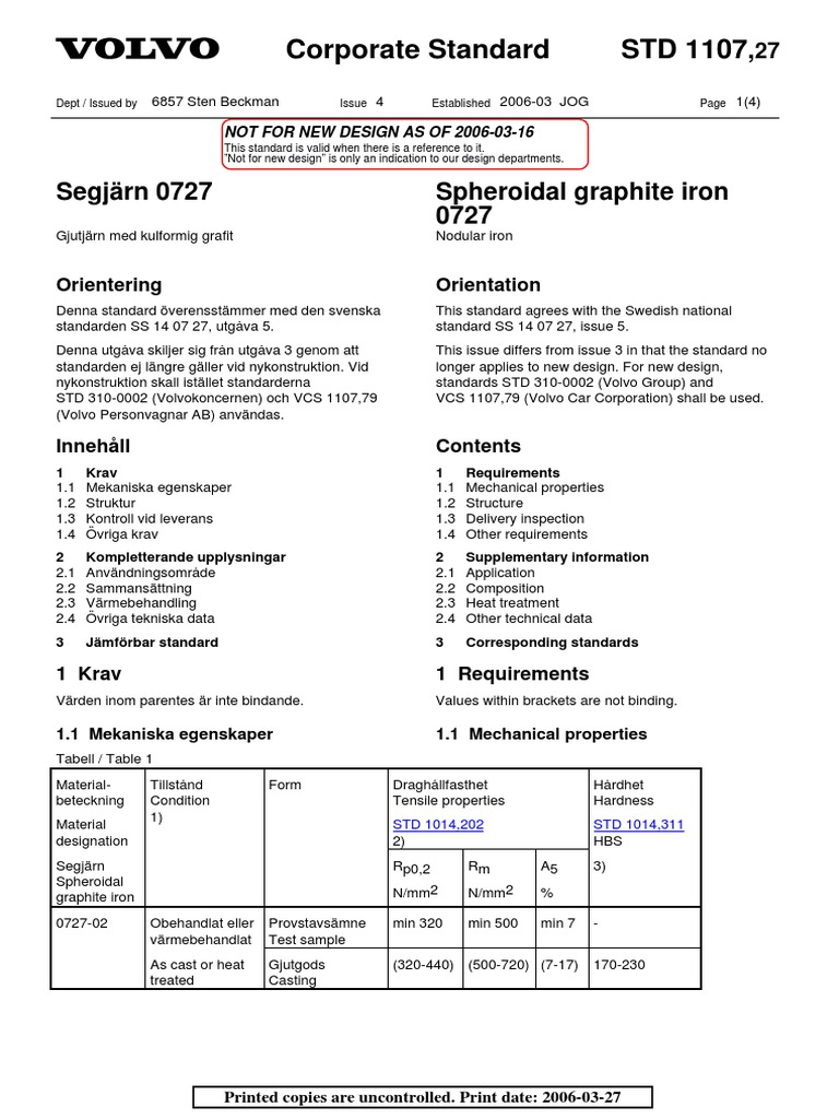Corporate Standard STD 1107: Orientering Orientation | PDF