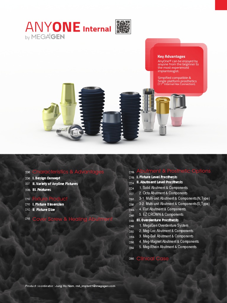 Catálogo Implante AnyOne | PDF | Dental Implant | Screw