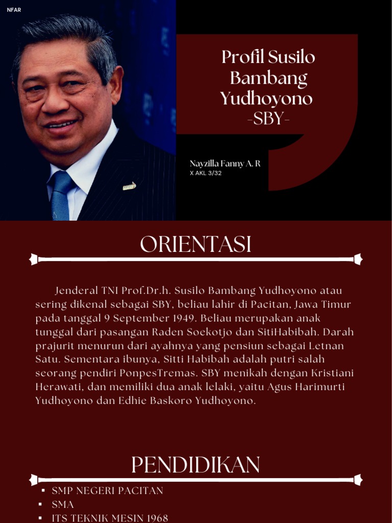 Biografi singkat SBY | PDF