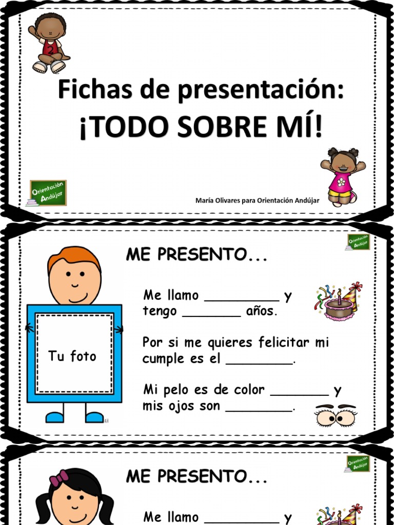 Fichas Todo Sobre Mi | PDF