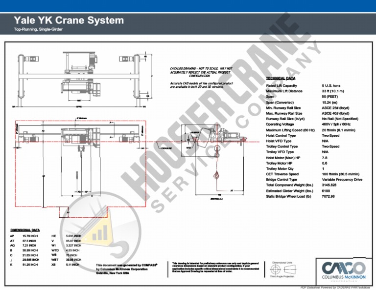 5t Yk Crane | PDF | Electricity | Electrical Engineering