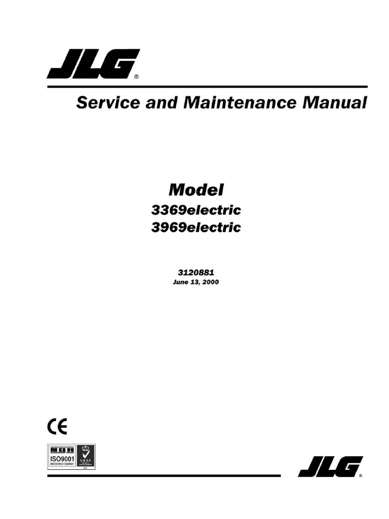 JLG 3369 3969 Electric Service Manual | PDF