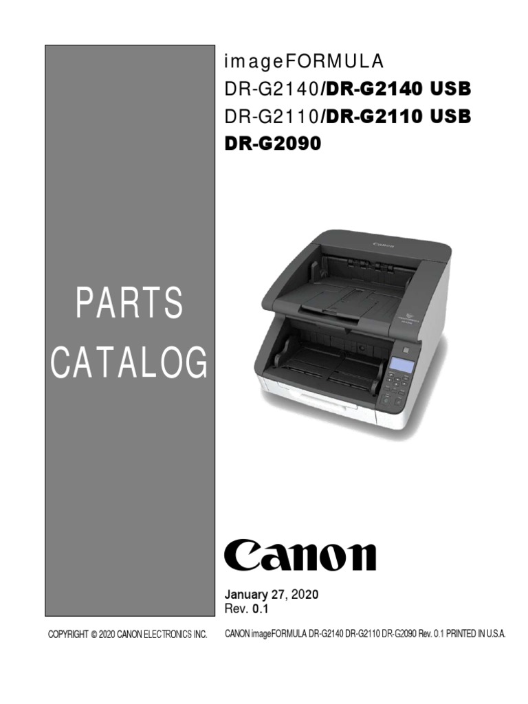 Parts Catalog: Canon | PDF