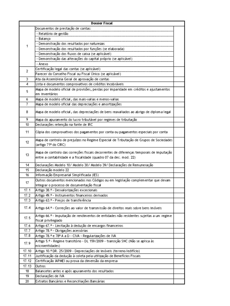 Indice Dossier Fiscal | PDF | Imposto sobre Valor Agregado (IVA ...