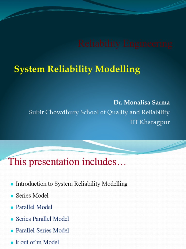 Lecture1 SystemReliabilityModelling | PDF | Reliability Engineering ...