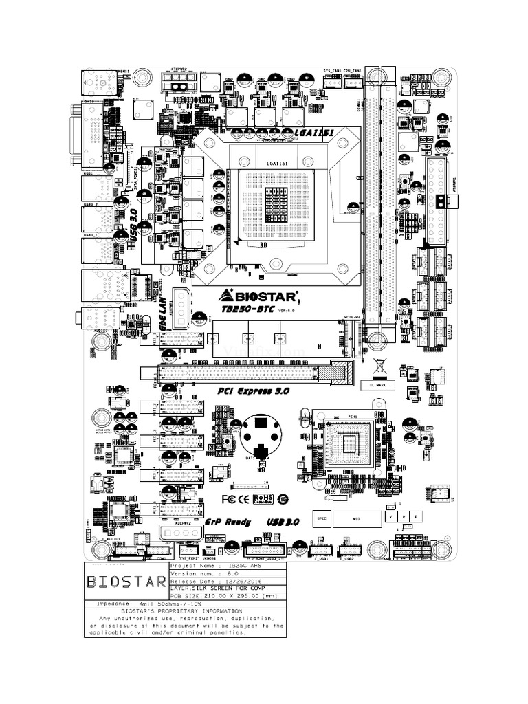 Biostar TB250 BTC Rev 6.0 | PDF