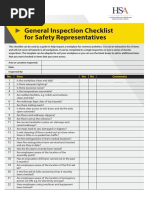 Safety Gemba Walk Checklist | PDF