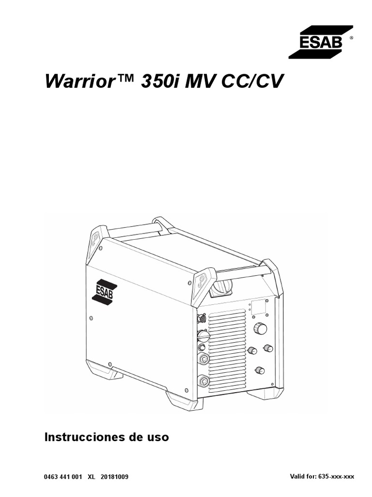 Warrior 350i | PDF | Construcción | Soldadura