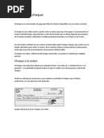 Tipos y Uso de Cheques en Chile | PDF | Cheque | Bancos