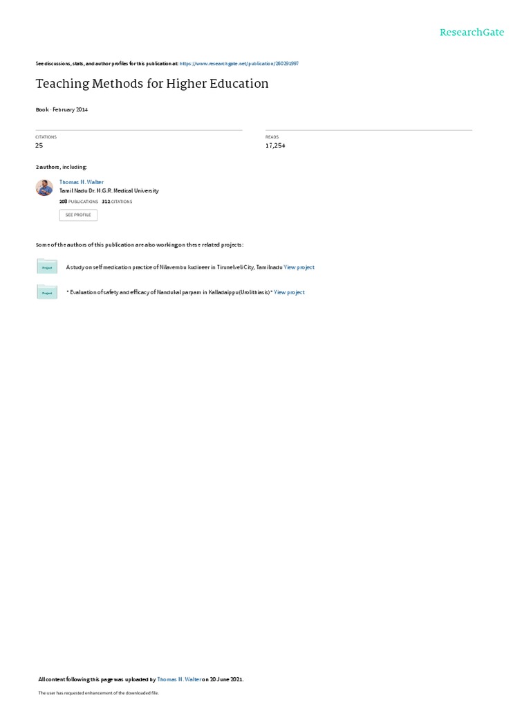 Teaching Methods | PDF