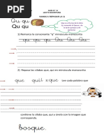 Guía de la Consonante G para Niños | PDF | Vocal | Escritura
