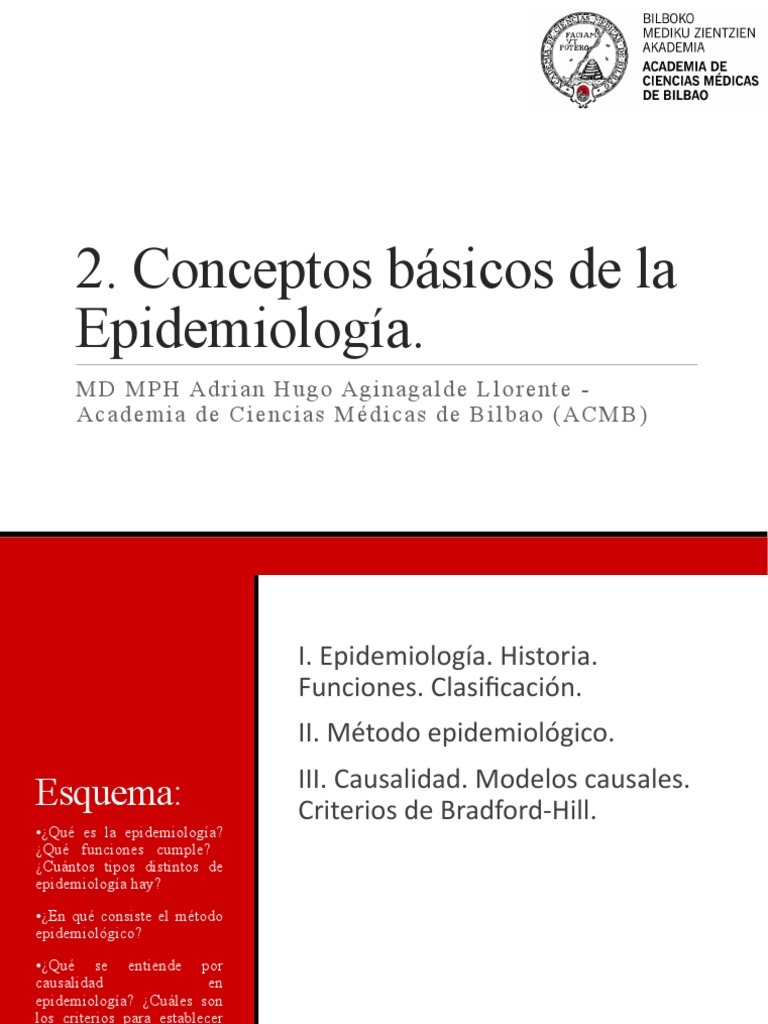 Conceptos Básicos de La Epidemiología | Descargar gratis PDF | Epidemiología | Cuidado de la salud
