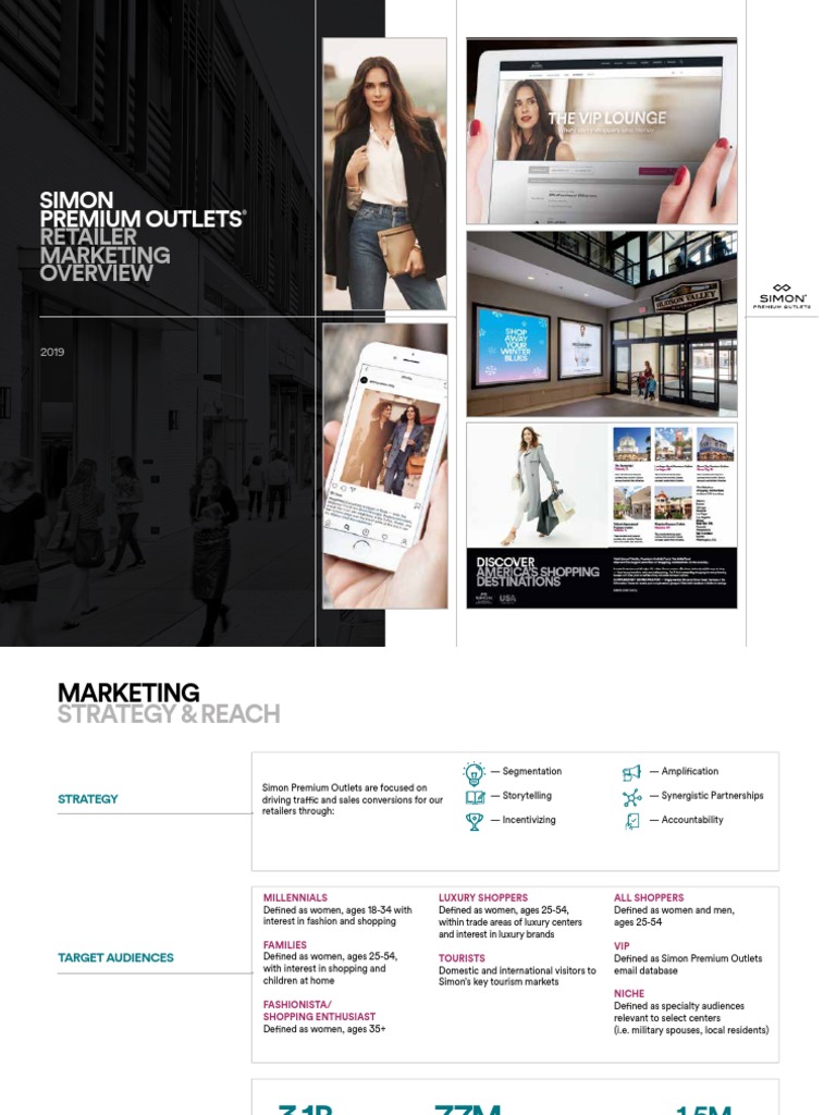 Simon Premium Outlets Retailer Marketing Overview | PDF | Business