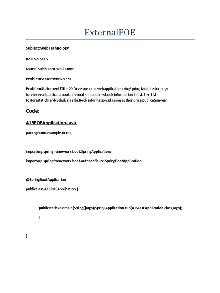 BTech A15 1819000215 POE WT | PDF | Computer Programming | Algorithms And Data Structures