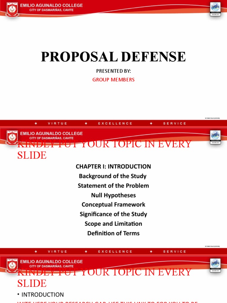 Proposal Defense: Presented by | PDF | Hypothesis | Null Hypothesis