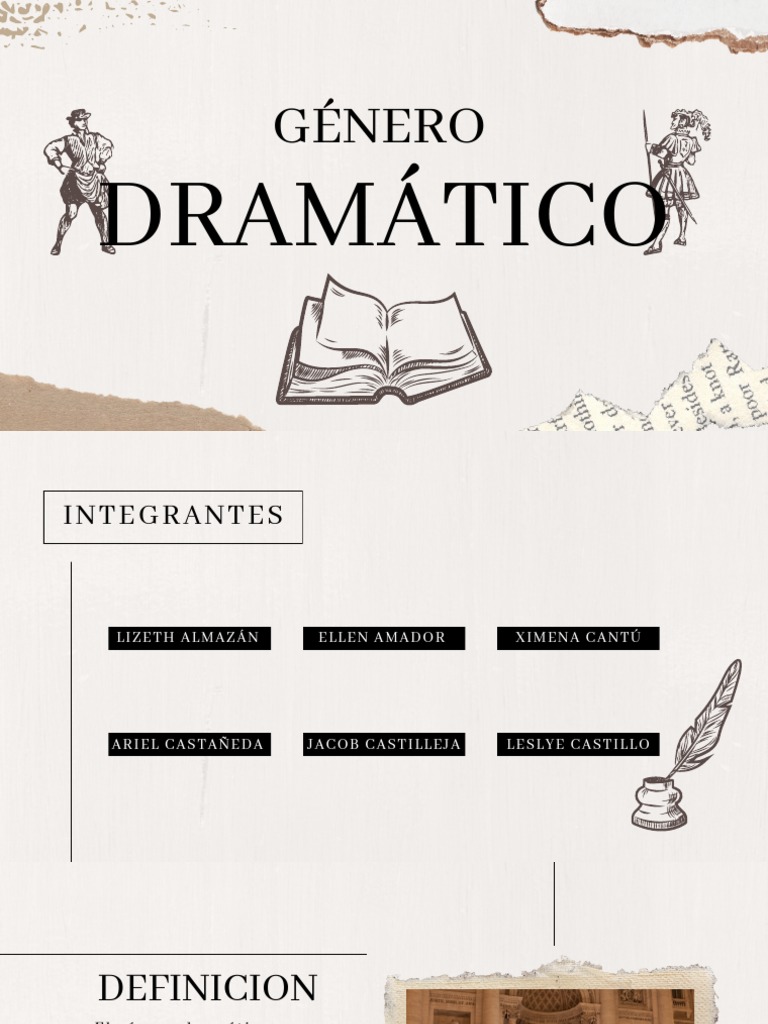 Características del Género Dramático | PDF | Comedia | Teatro