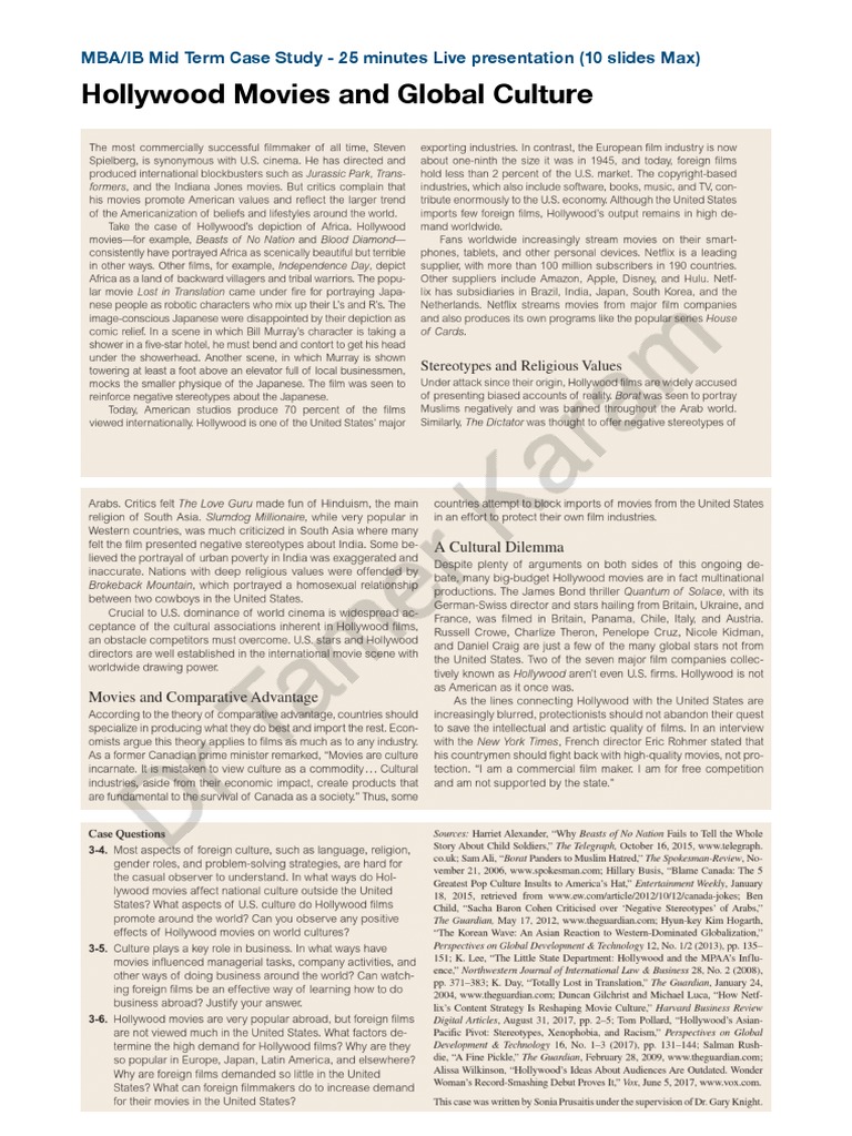 Mid-Term Case Study | PDF