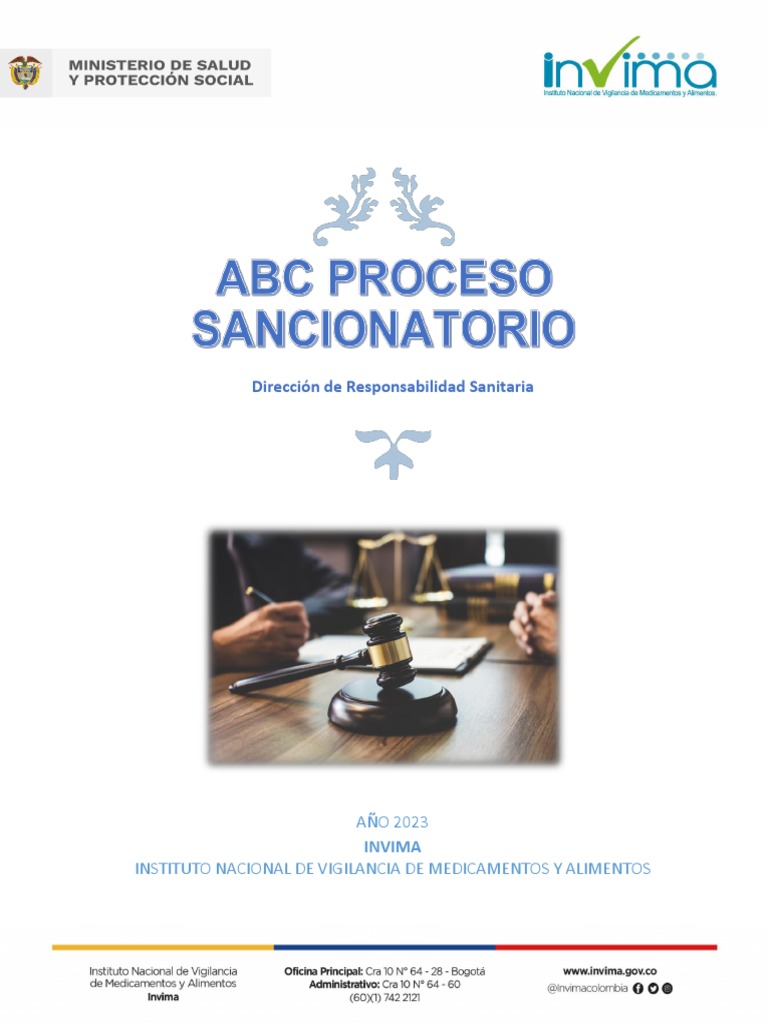 Abc Proceso Sancionatorio 2023 | PDF | Debido al proceso | Dispositivo médico