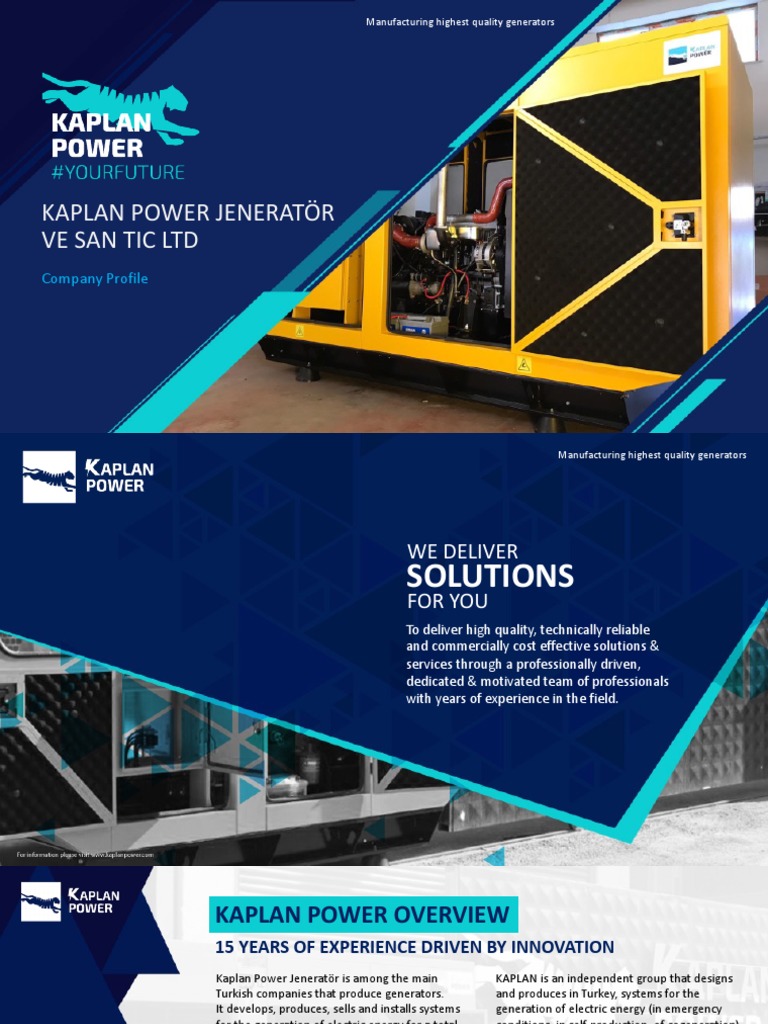 Kaplan Power Profile 2021 | PDF | Innovation | Air Pollution