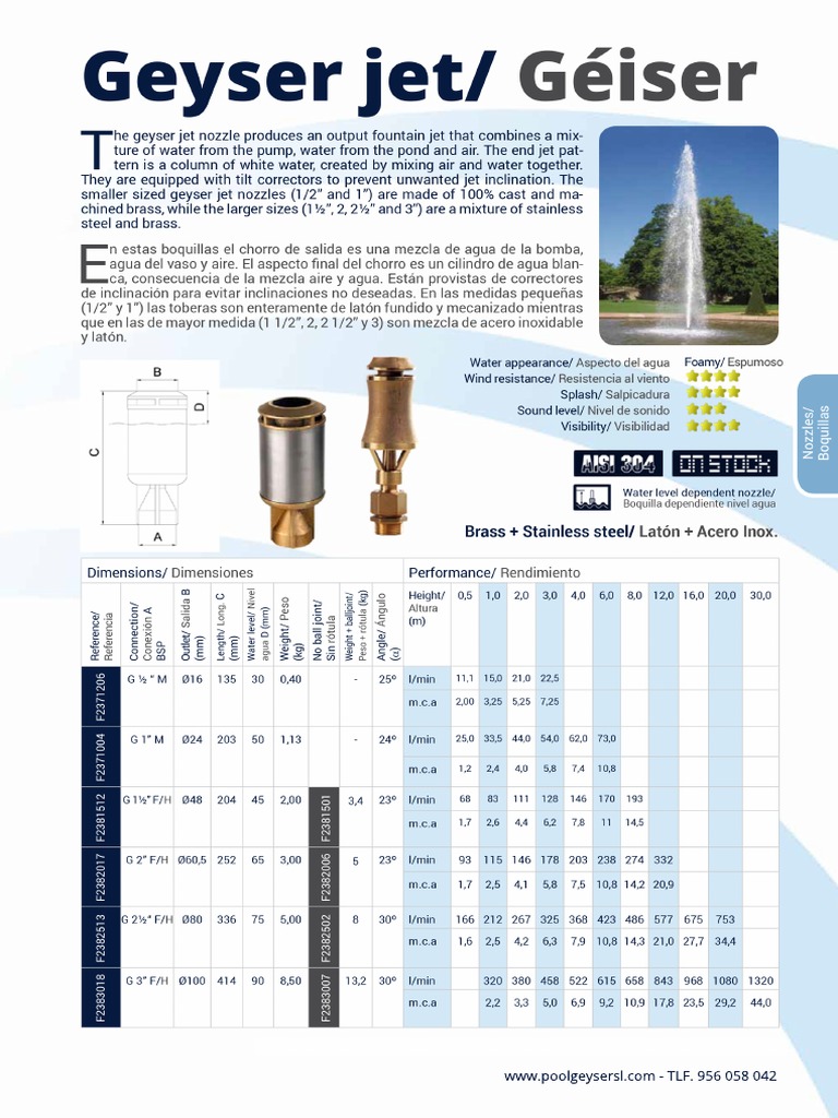 Boquillas-Fuentes Geiser | PDF