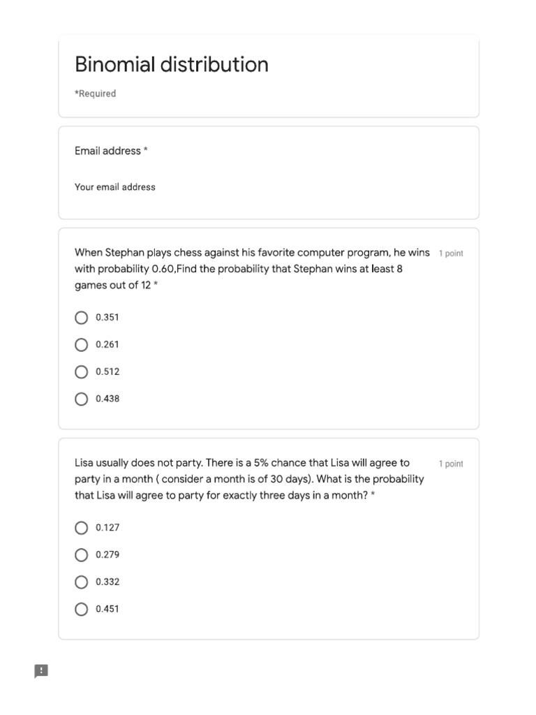 Binomial Distribution | PDF