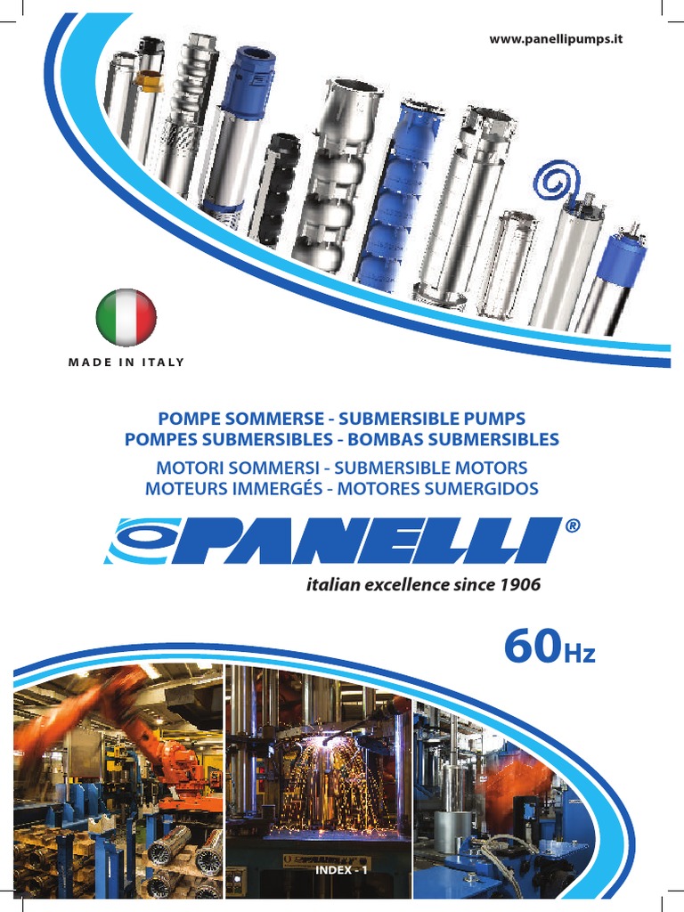 Submersible Pumps & Motors Guide | PDF | Pump | Materials