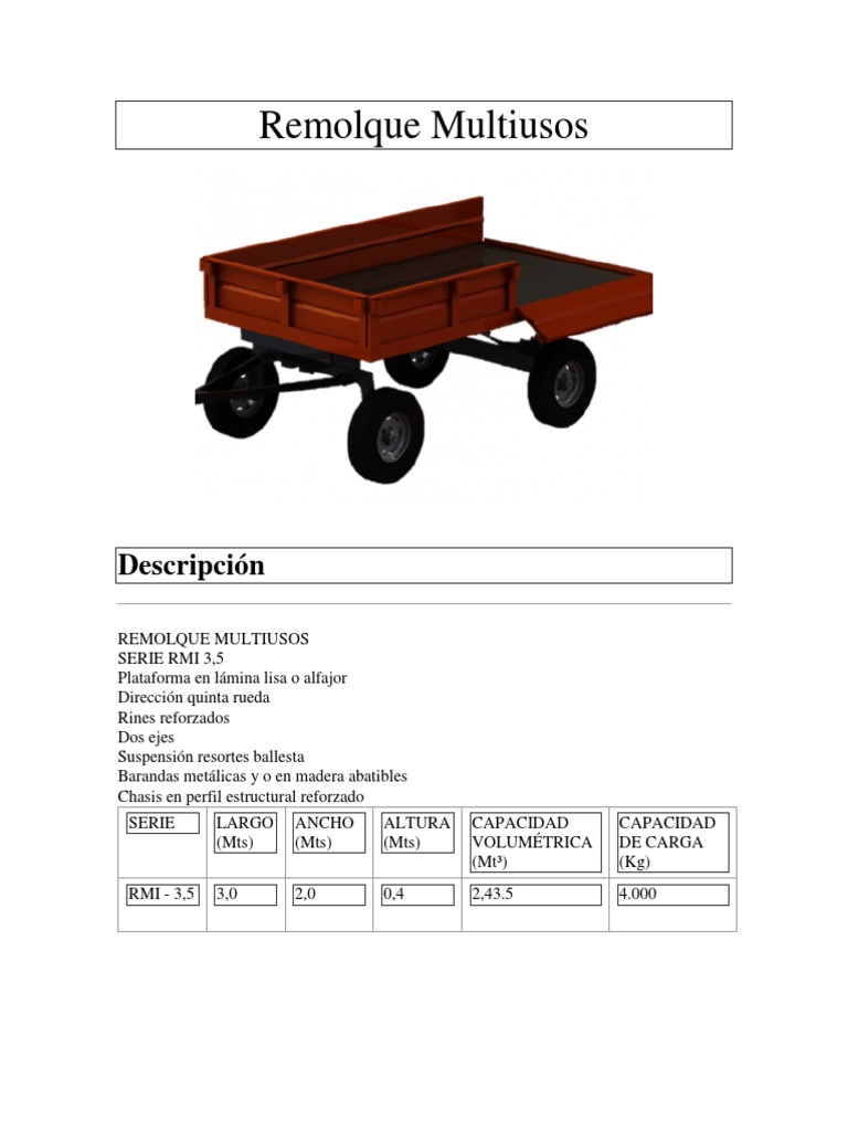 REMOLQUE MULTIUSOS | PDF