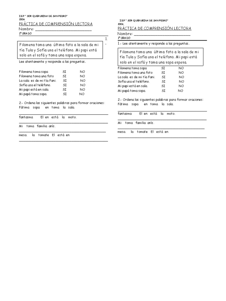 Comp-Lect 1º F | PDF