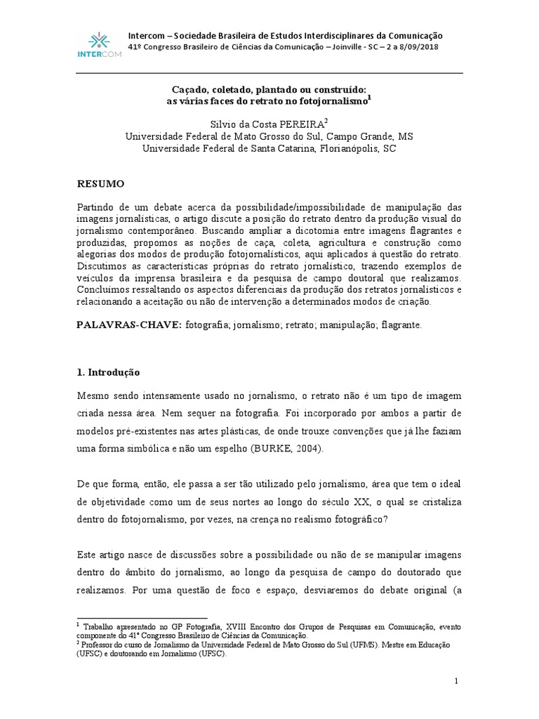 Cacado Coletado Plantado Ou Construido | PDF | Jornalismo | Science