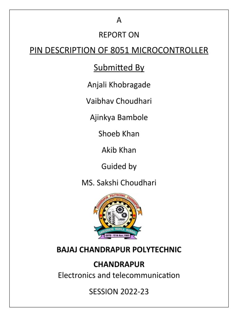 Maa Microproject 2023 grp1 | PDF | Microcontroller | Electronic Circuits
