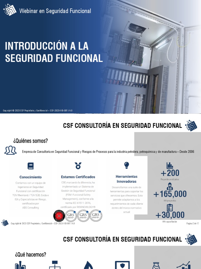 Introducción a la Seguridad Funcional | PDF