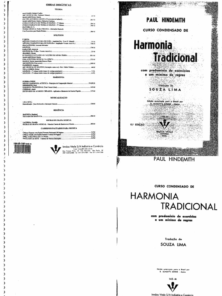 Harmonia Tradicional Paul Hindemith | PDF