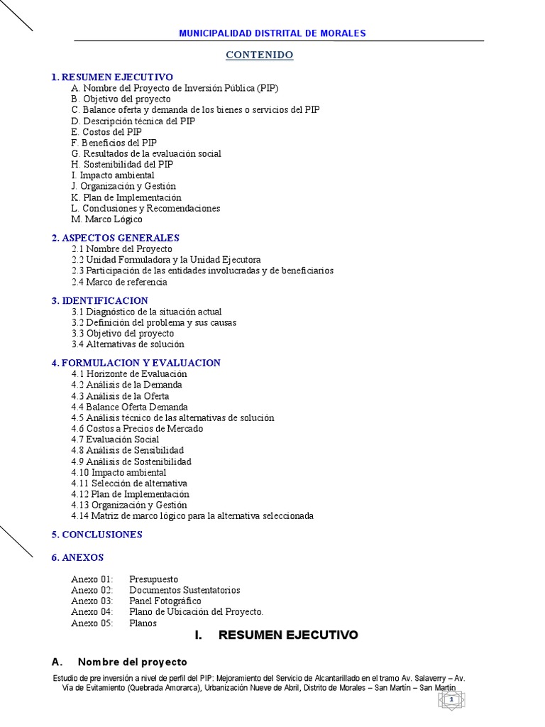Estudio de Preinversión | PDF | Alcantarillado | Infraestructura