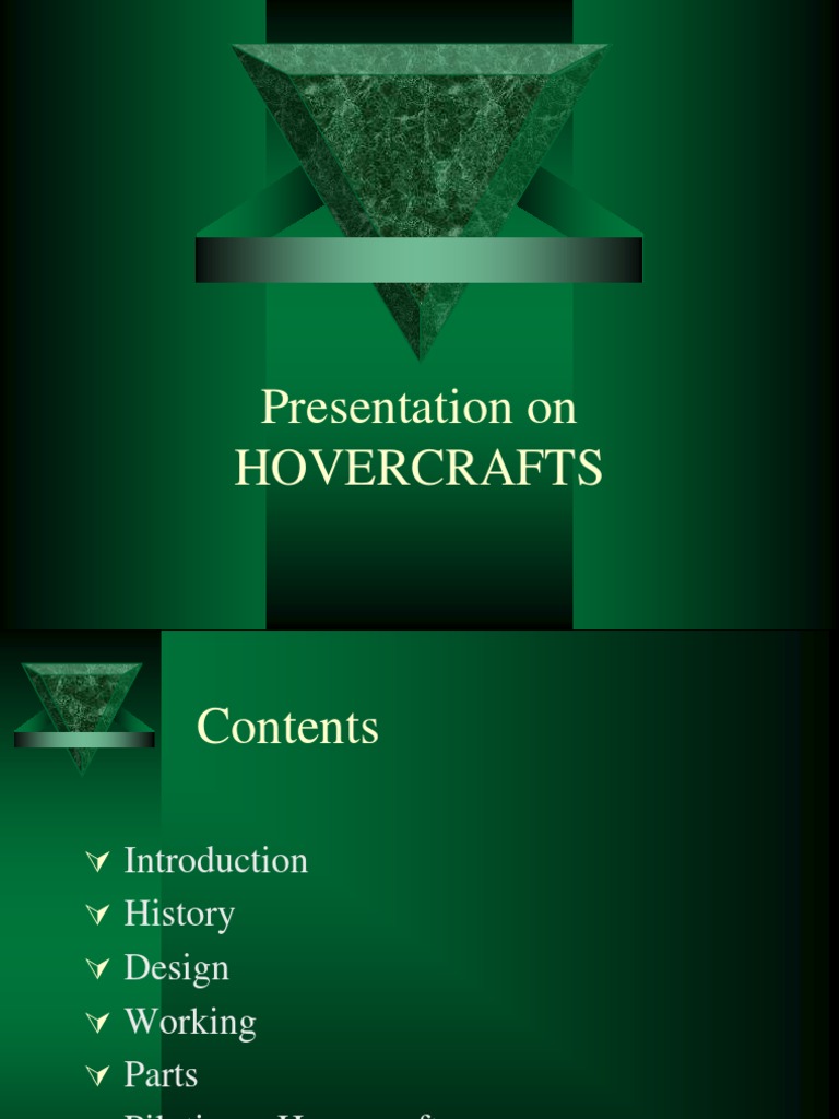 Overview of Civilian Hovercraft Design | PDF | Mechanical Fan | Vehicles