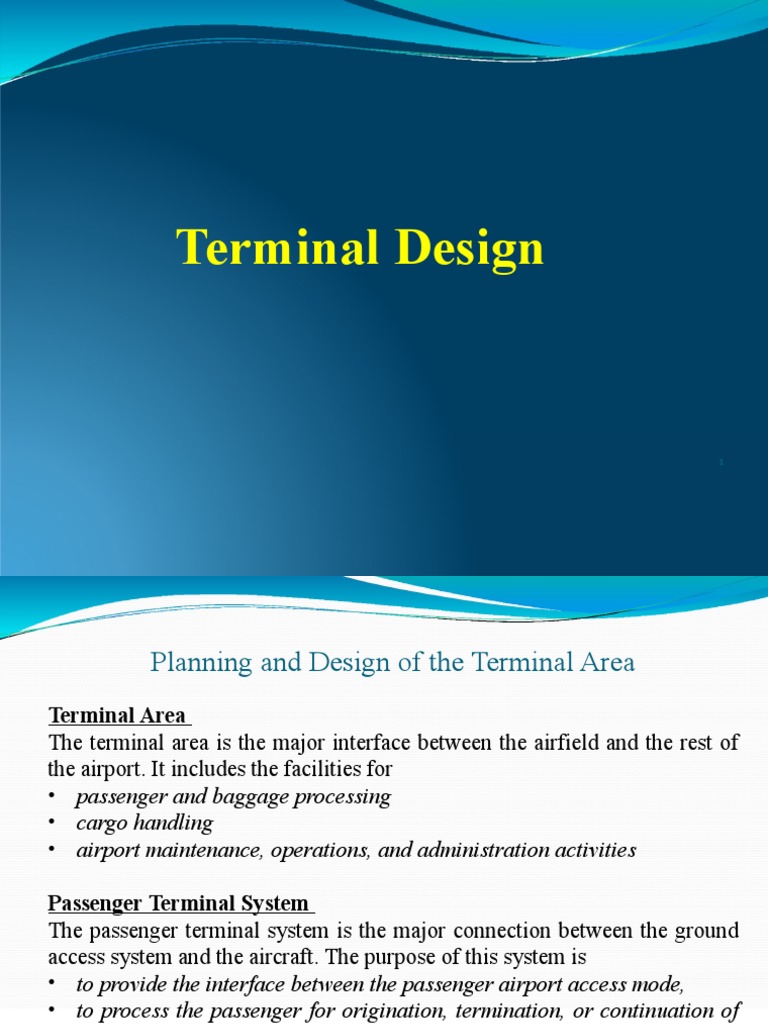 Terminal Design | PDF | Airport | Aircraft