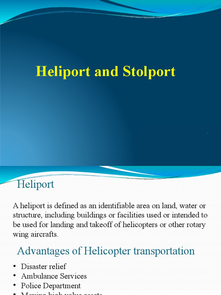 9. Heliport and stolport and SMS | PDF | Runway | Takeoff