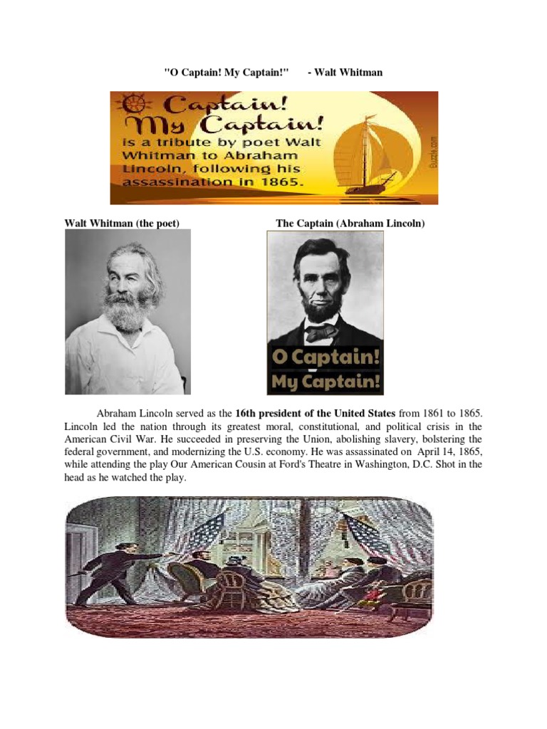 "O Captain! My Captain!" - Walt Whitman | PDF